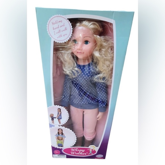 Mattel | Toys | Uneeda Wispy Walker Doll 27 Walking Doll Blonde Hair ...